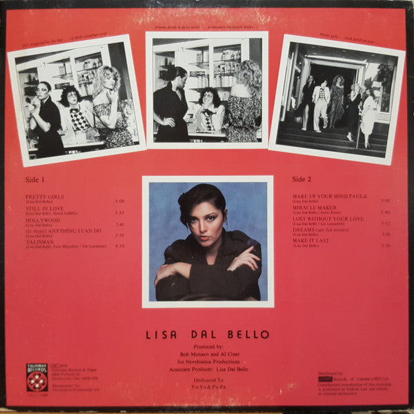 Lisa Dal Bello – Pretty Girls - 1978 – Vinyl Pursuit Inc