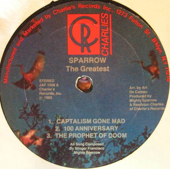 Mighty Sparrow – The Greatest - 1983 US Pressing - Vinyl Pursuit Inc