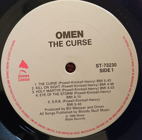 Omen – The Curse - 1986 Original in Shrinkwrap, Rare! - Vinyl Pursuit ...