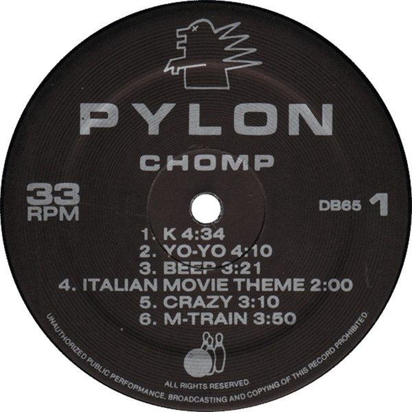 Pylon – Chomp! - US Pressing - RARE – Vinyl Pursuit Inc