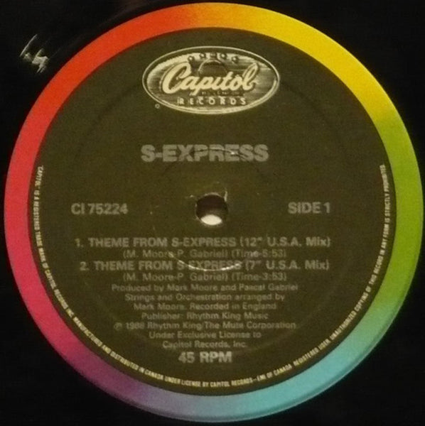 S-Express – Theme From S-Express – Vinyl Pursuit Inc