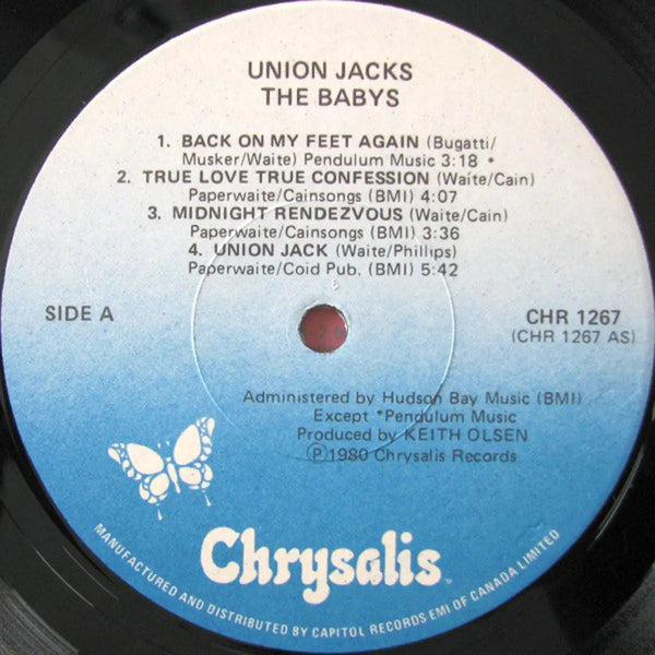 The Babys – Union Jacks - 1980 Original – Vinyl Pursuit Inc
