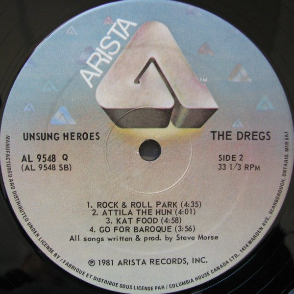 The Dregs – Unsung Heroes - 1981 – Vinyl Pursuit Inc