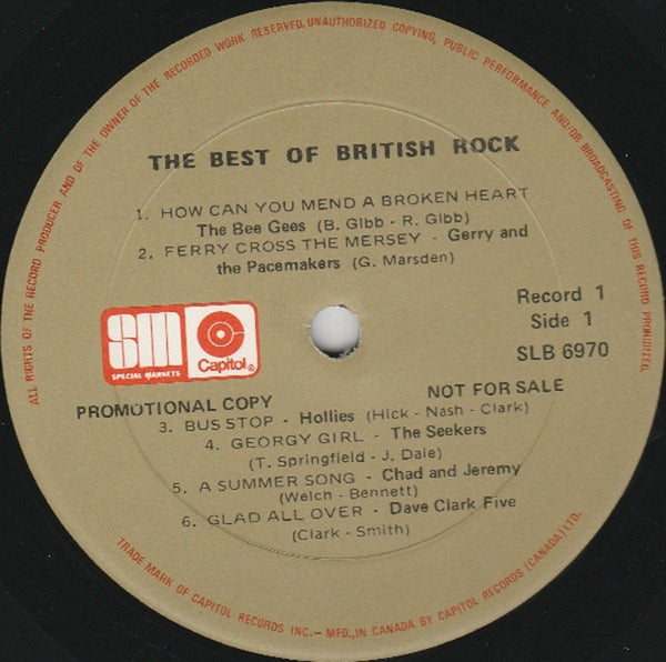Various – The Best Of British Rock – Vinyl Pursuit Inc