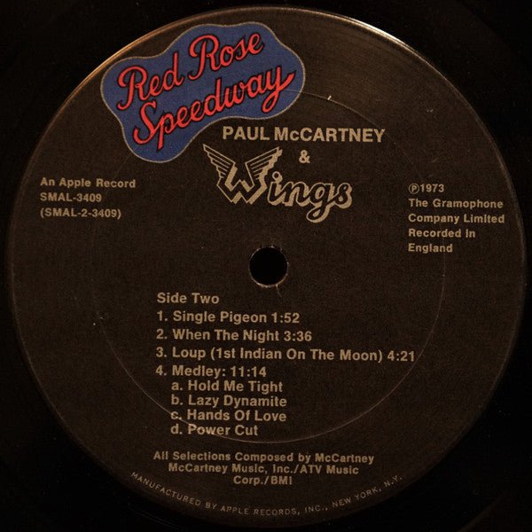 Wings – Red Rose Speedway - 1973 Original – Vinyl Pursuit Inc